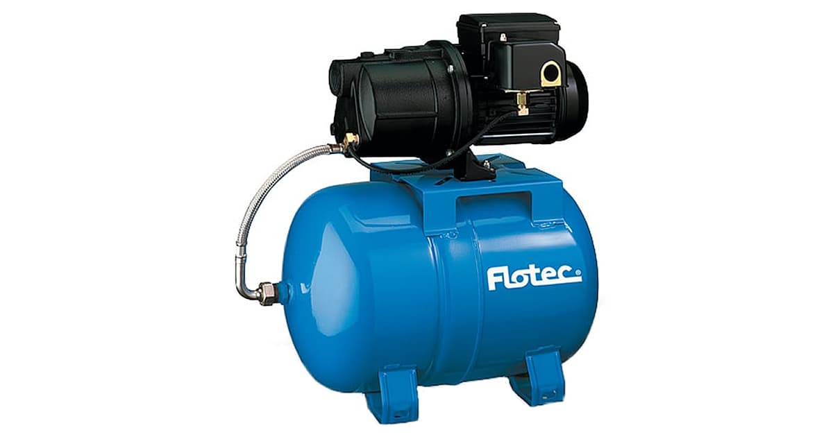 FloTec FP410515H 5.6 GPM 1/2 HP Cast Iron Shallow Well Jet Pump with 6 ...