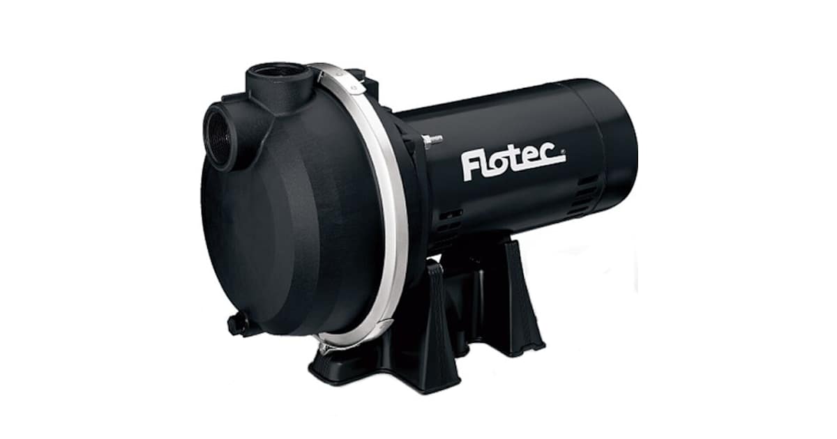 FloTec FP5182-08 69 GPM 2 HP Self-Priming Thermoplastic Sprinkler Pump ...