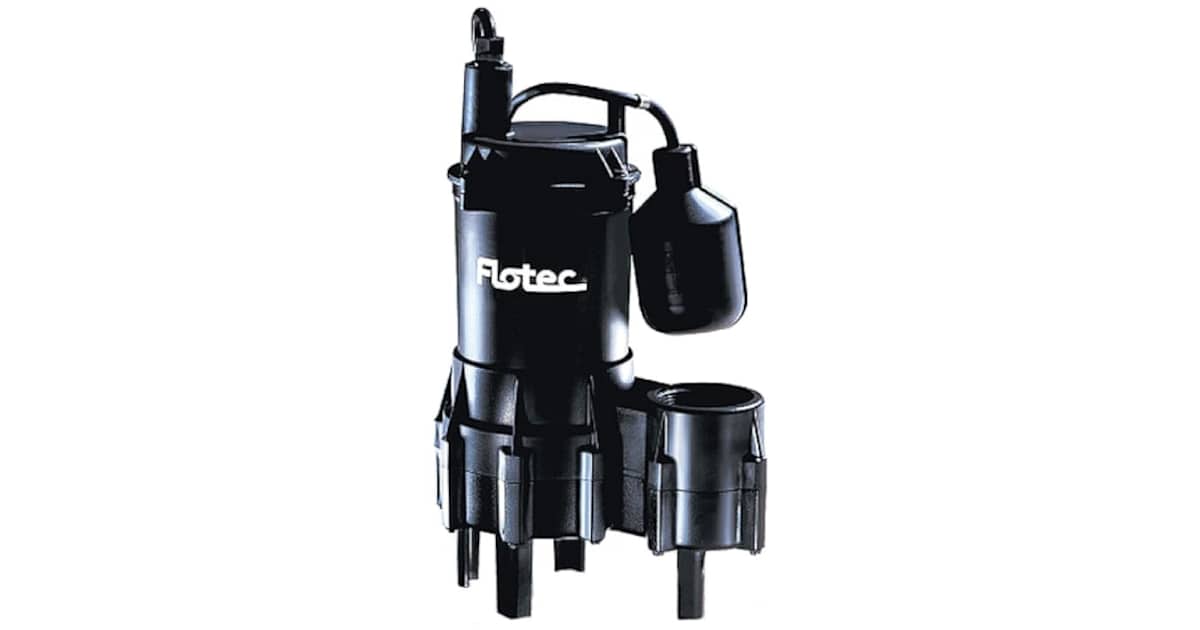 FloTec FPSE3200A-08 FPSE3200A - 4/10 HP Thermoplastic Sewage Pump with ...