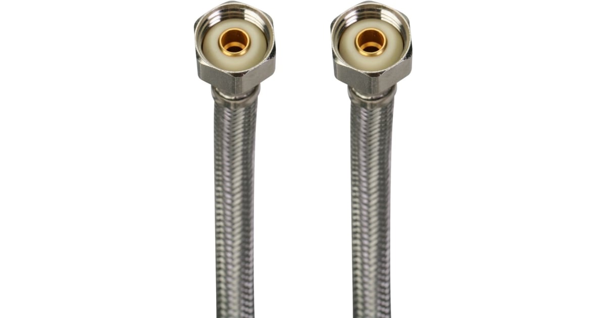 Fluidmaster 4F36CU 36" Faucet Connection Hose, 1/2" Female Compression ...