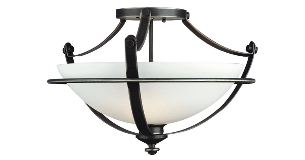 Forecast Lighting F101318 Three Light Semi-Flush Ceiling Fixture from ...