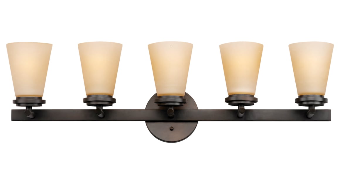 Forecast Lighting F446768 Five Light Reversible 32" Wide Bathroom ...
