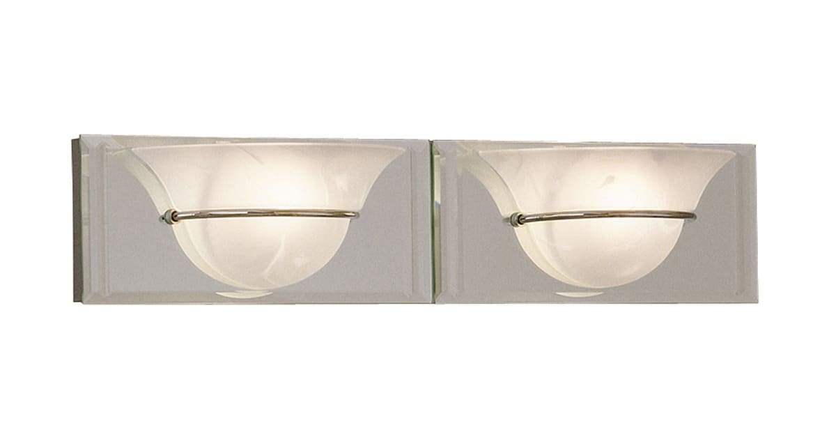 Forecast Lighting F4654 24" Two Light Bathroom Fixture with Alabaster ...