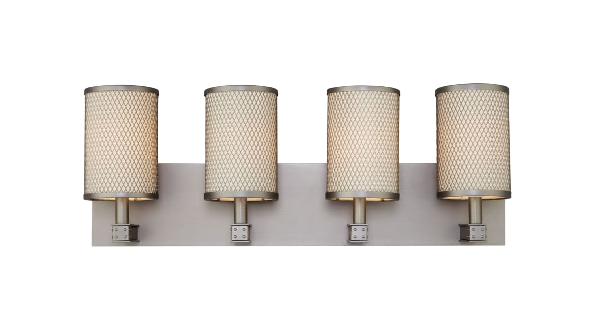 Forecast Lighting F477516 24" Four Light Bathroom Fixture with Metal ...