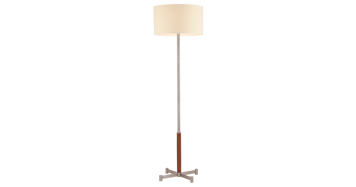 Forecast Lighting F651236 Two Light Floor Lamp with 10" Vanilla Fabric ...