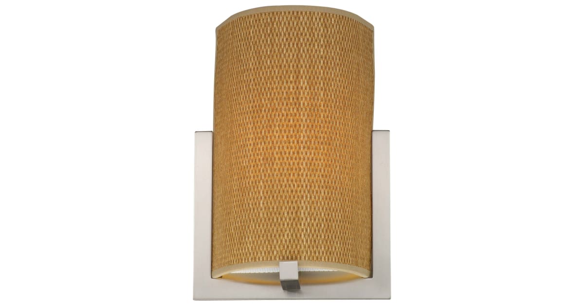 Forecast Lighting F5496 Taylor 10-1/4" ADA Natural Grasscloth Wall ...