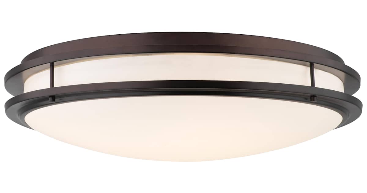 Forecast Lighting F245870U 2 Light 24" Wide Flush Mount Ceiling Fixture ...