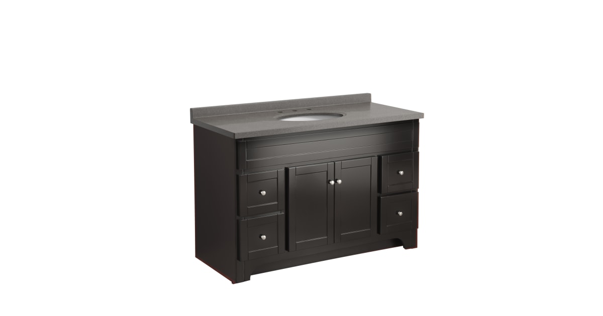 Foremost COEAT4821D-8CG Columbia Bathroom Vanity Combo 49" | Ferguson Home
