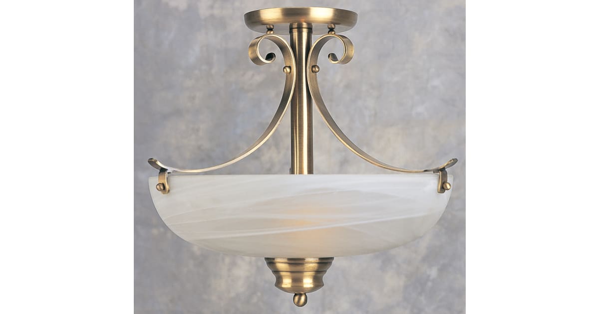 Forte Lighting 2095-02-01 Semi-Flush Ceiling Fixture | Ferguson Home