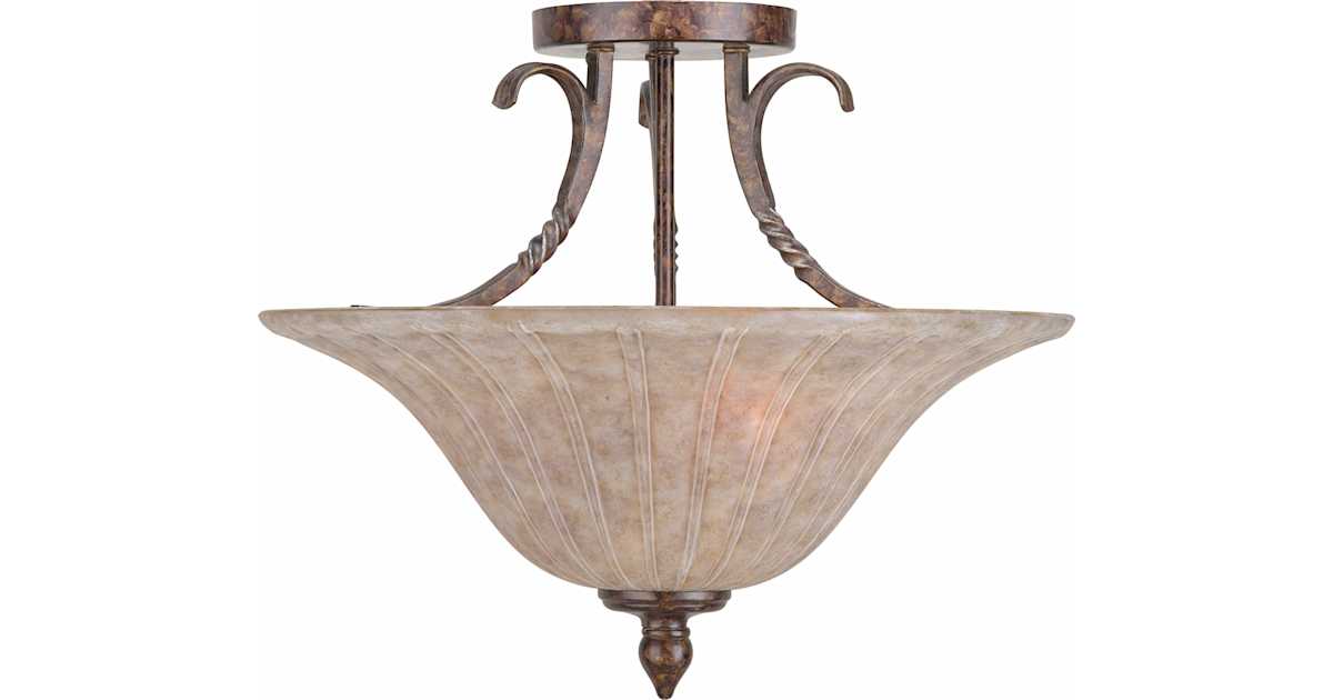 Forte Lighting 2273-03-21 Semi-Flush Ceiling Fixture | Ferguson Home