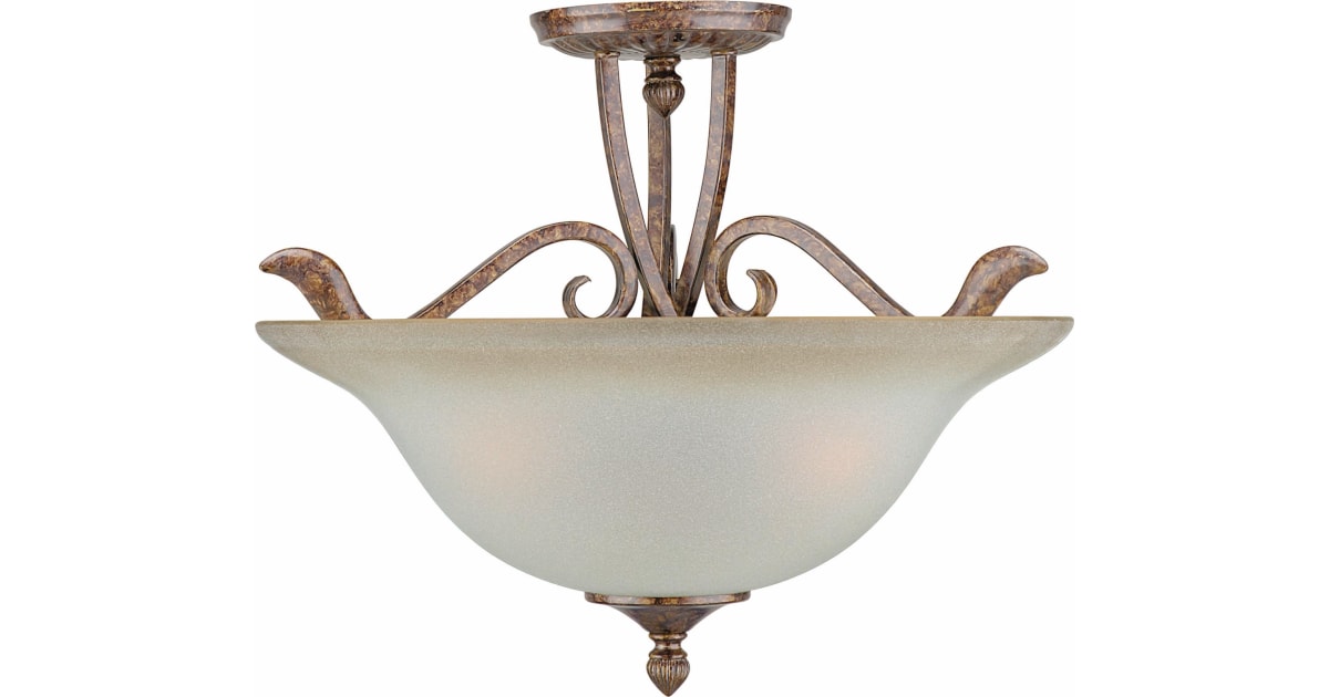 Forte Lighting 2296-03-21 Semi-Flush Ceiling Fixture | Ferguson Home