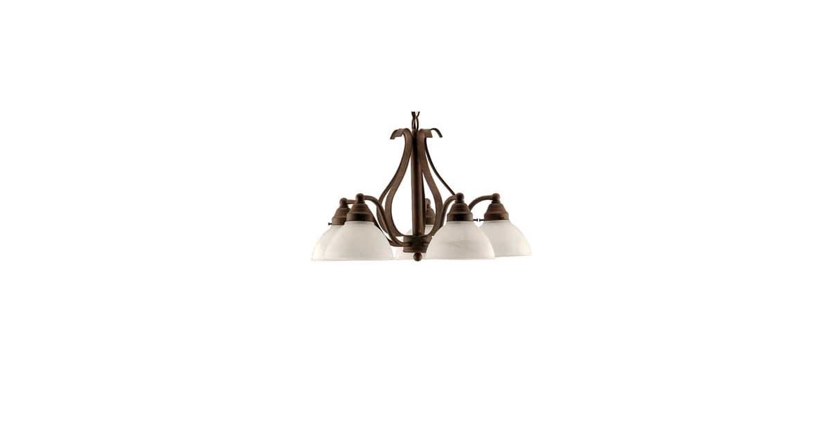 Forte Lighting 2513-05-09 5 Light Down Lighting Chandelier from the ...