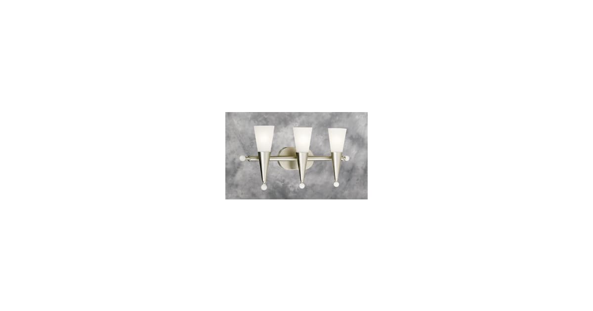 Forte Lighting Contemporary / Modern 3 Light Bathroom Fixture from the ...