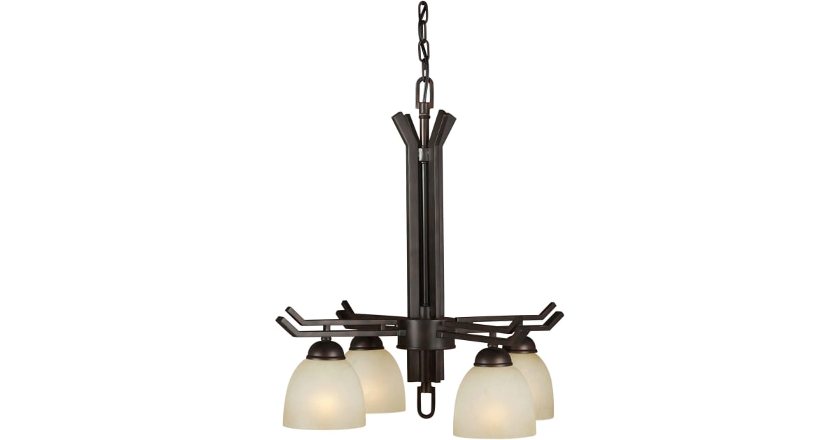 Forte Lighting 2254-04-32 4 Light Down Lighting Chandelier | Ferguson Home