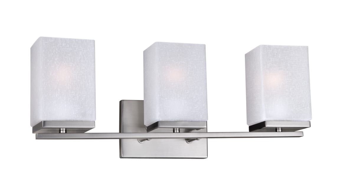 Forte Lighting 5077-03-55 3 Light 21" Wide Bathroom Vanity Light ...