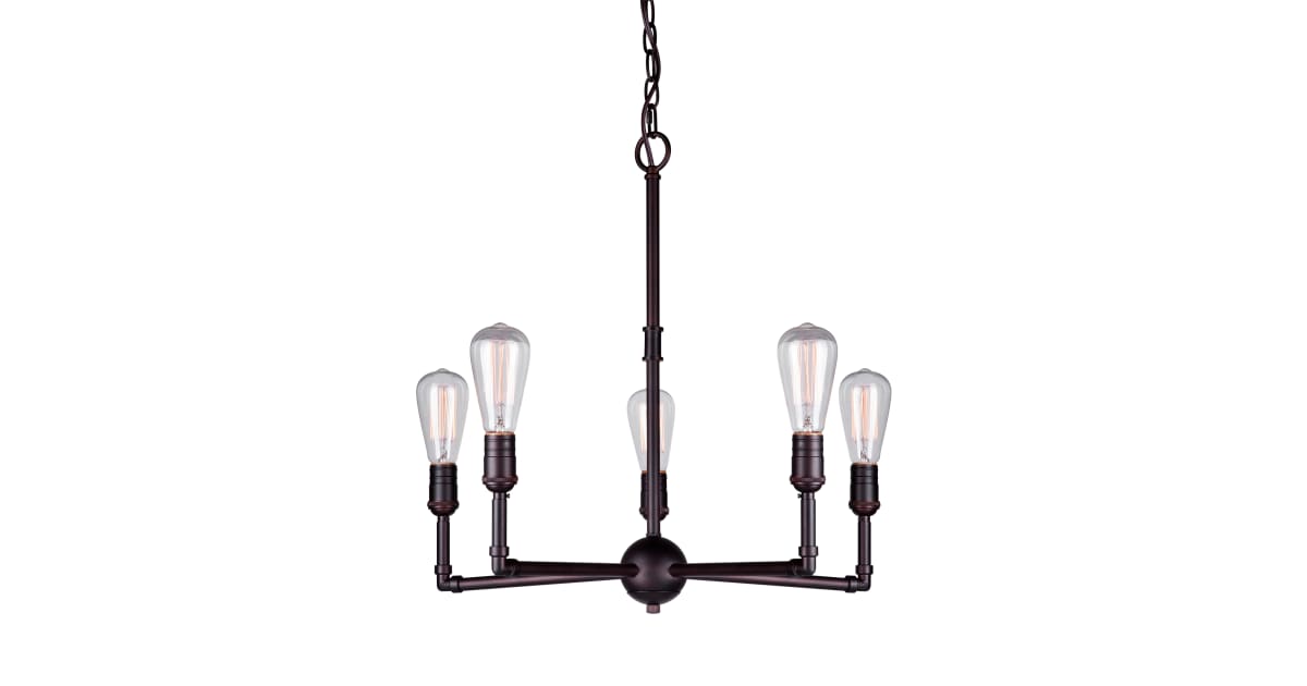 Forte Lighting 7064-05-32 5 Light 20" Wide Chandelier | Build.com