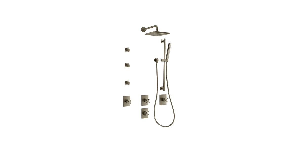 Fortis 85KIT05BN Siena Shower System with Shower Head, Hand Shower, 3 ...