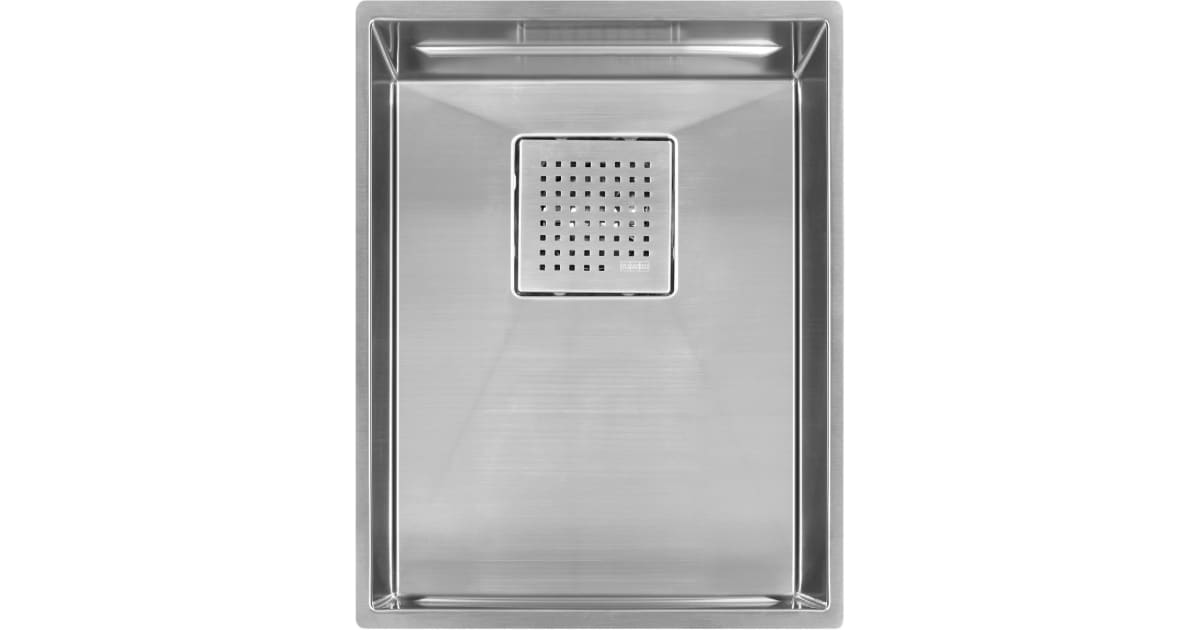 Franke PKX11013 Peak 14-9/16" Undermount Single Basin Stainless Steel ...