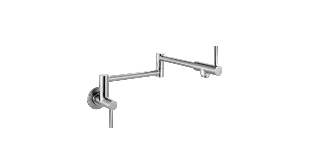 Franke STL-PF-304 Steel 2.2 GPM Wall Mounted Single Hole Pot Filler ...