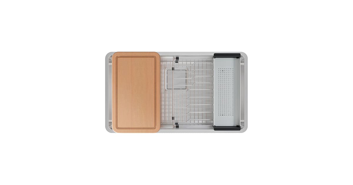 Franke PTX110-31-WKC Pescara 32" x 18" Workcenter Kitchen Sink ...