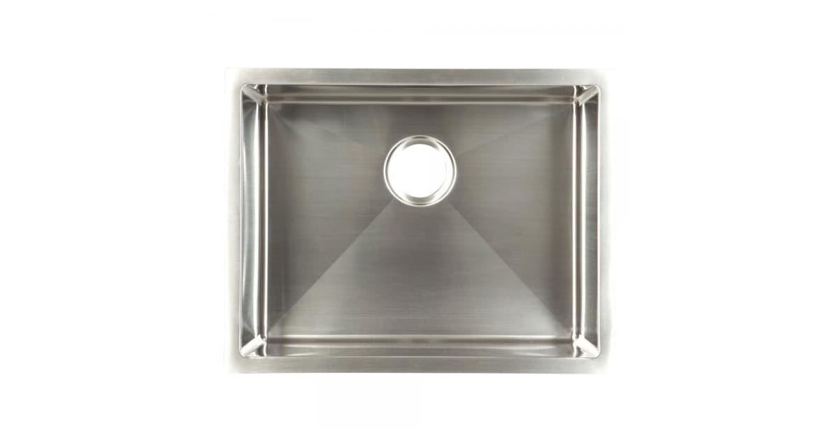 Franke UDTS24/10 21" Single Basin Undermount Stainless Steel Kitchen ...