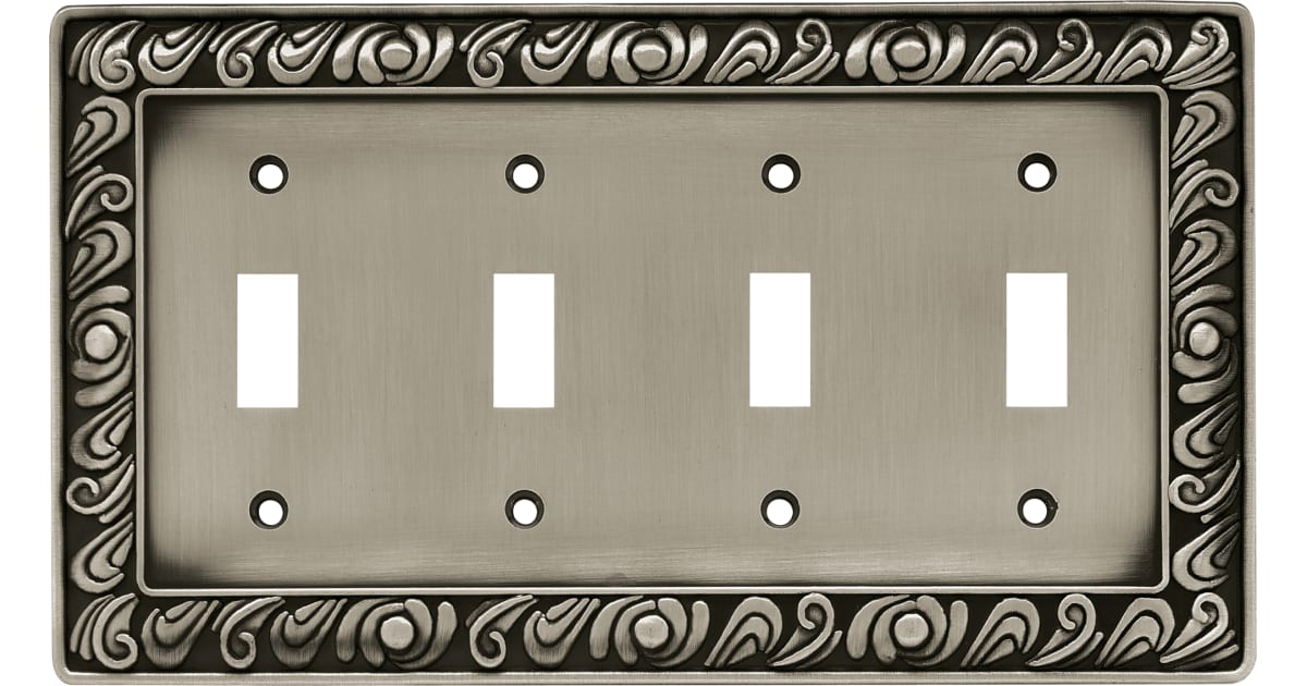 Franklin Brass 64041 Paisley Series Quad Wall Plate | Ferguson Home