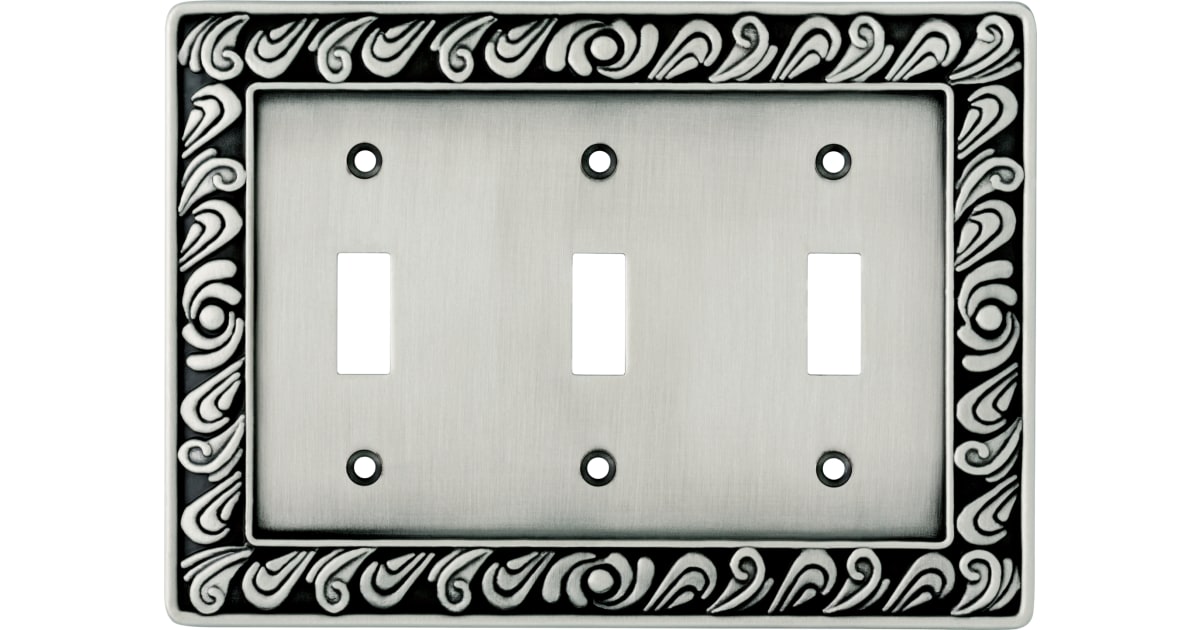 Franklin Brass 64054 Paisley Series Triple Wall Plate | Ferguson Home