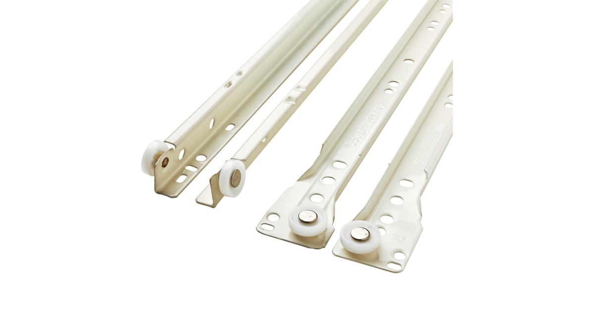 Franklin Brass D68816K-W-B 16 Inch 3/4 Extension Euro Slide Drawer ...