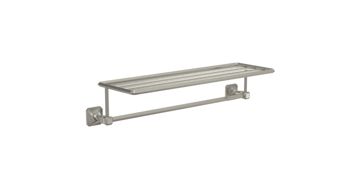 Franklin Brass NAP32-SN Napier 26-3/8" Towel Rack with Integrated Towel ...