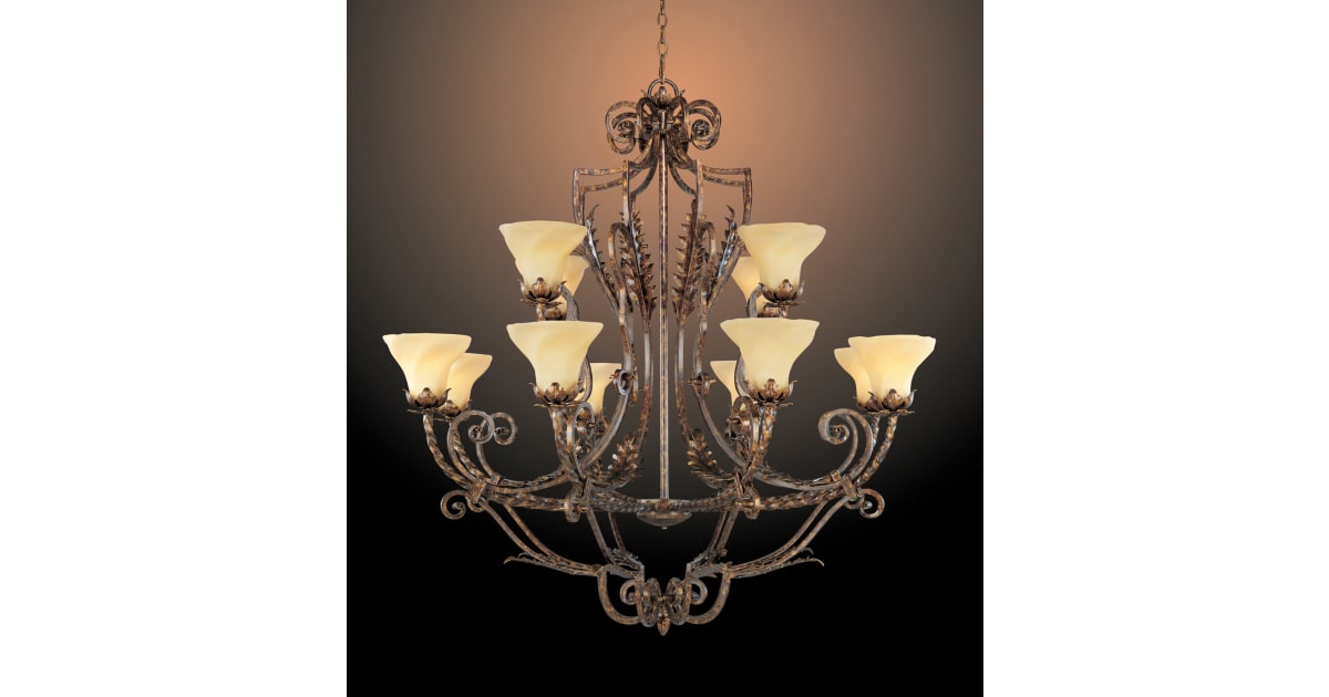 Fredrick Ramond 9341GQ 12 Light Up Lighting Chandelier from the Firenza ...