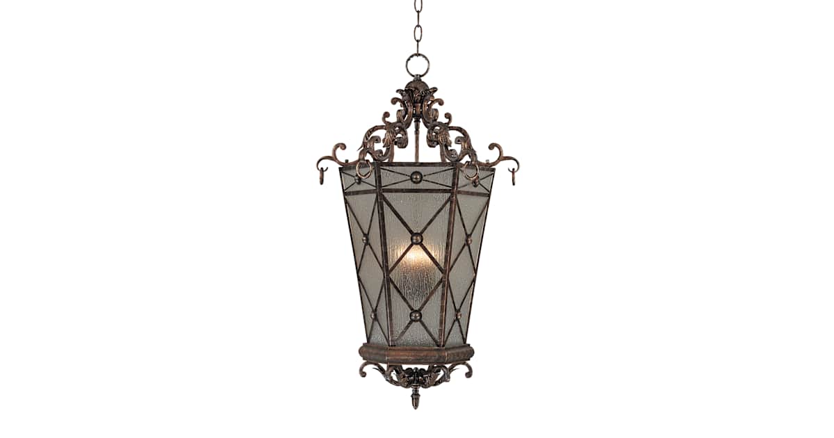 Fredrick Ramond FR39452FRM Four Light Foyer Pendant from the Tudor ...