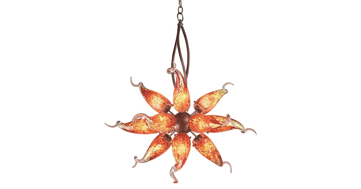 Fredrick Ramond FR46661BRZ Twelve Light Chandelier from the Mystique ...