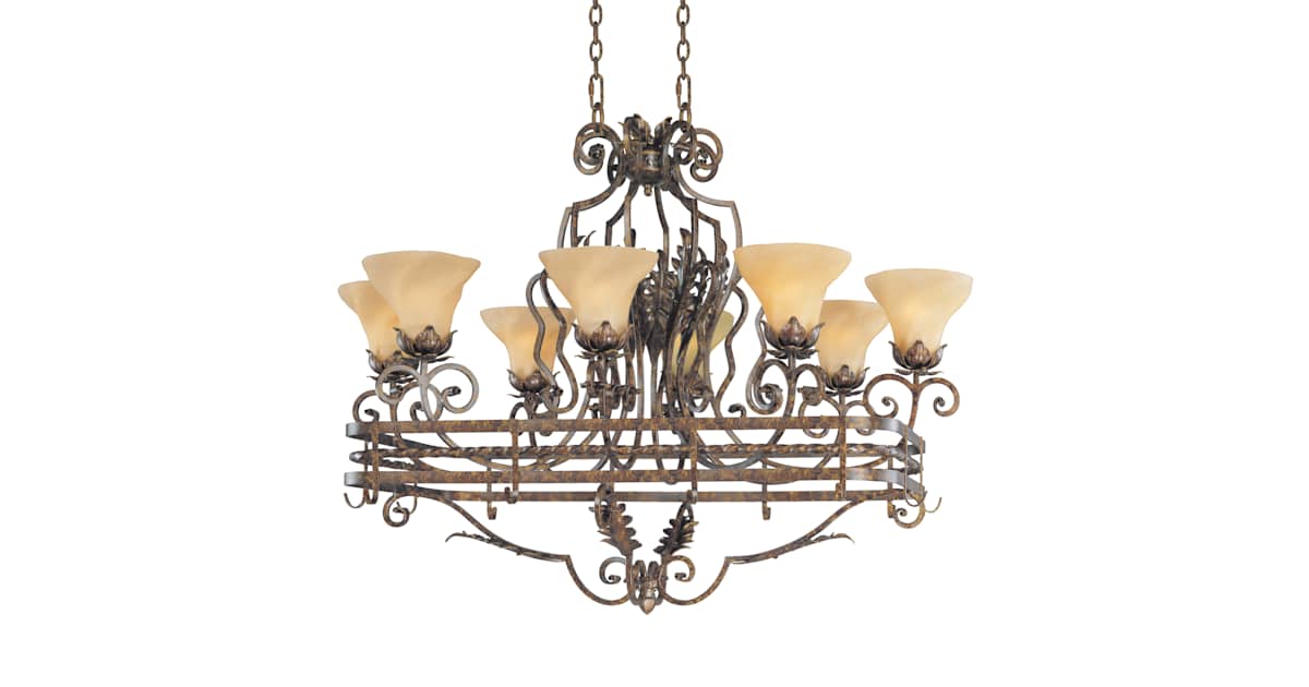 Fredrick Ramond FR49332GQU Eight Light Chandelier from the Firenza ...