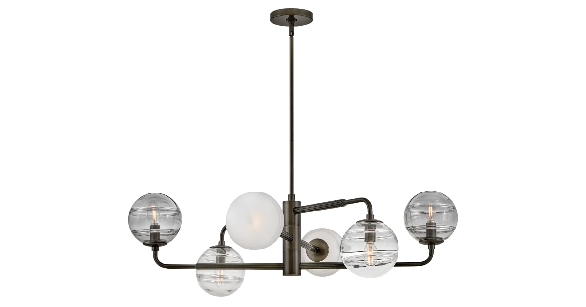 Fredrick Ramond FR30506BX Oberon 6 Light 37" Wide Chandelier | Ferguson ...