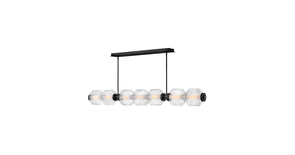 Fredrick Ramond FR41466BK Reign 70" Wide Linear Chandelier | Ferguson Home