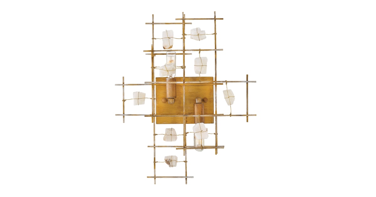 Fredrick Ramond FR47882LGD Petra 2 Light 17-1/2" Wide Wall Sconce ...