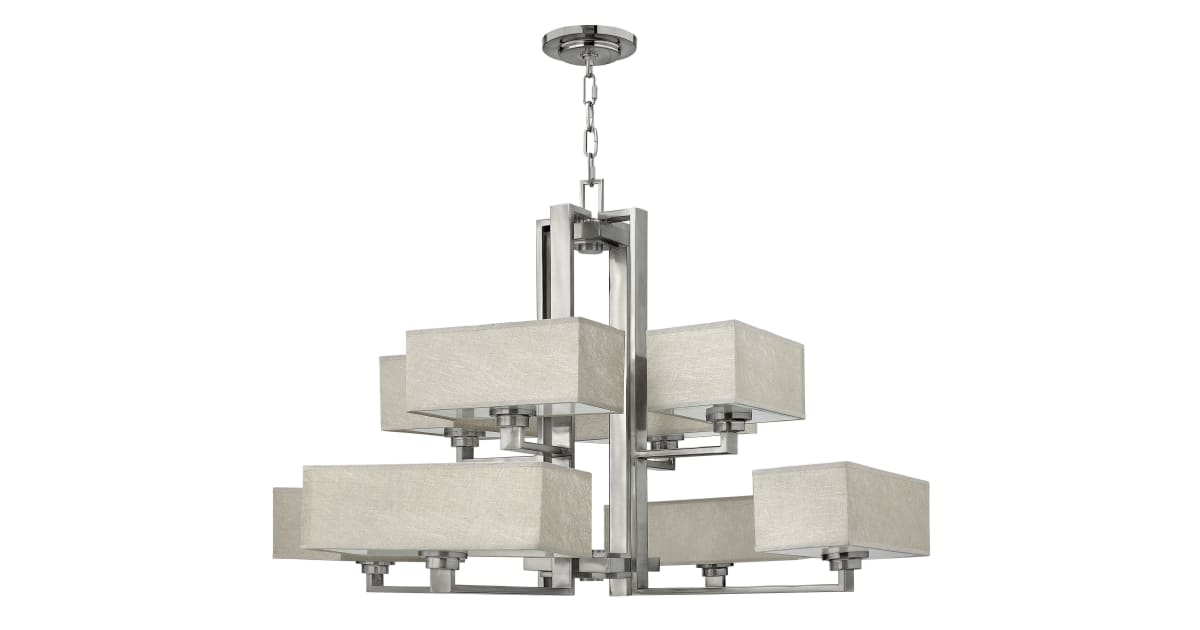 Fredrick Ramond FR49458BNI 8 Light 2 Tier Chandelier from the Quattro ...