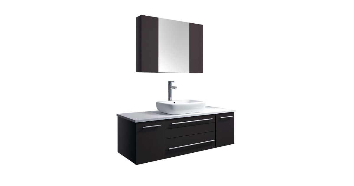 Fresca FVN6148ES-VSL Lucera 48" Wall Mounted Single Basin | Ferguson H