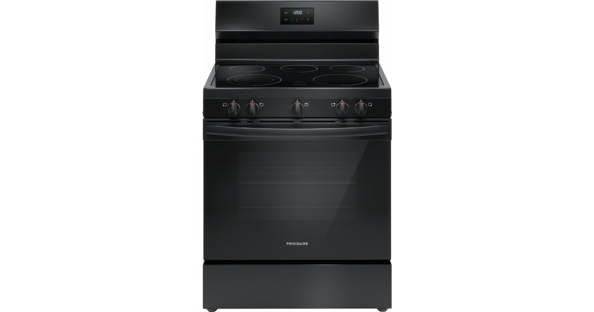 Frigidaire FCRE3052BB 30 Inch Wide 5.3 Cu. Ft. Free Standing Electric ...