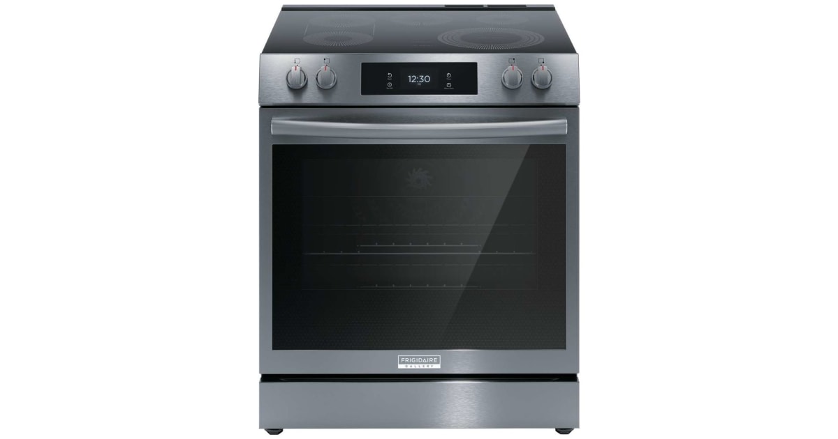 Frigidaire GCFE3060BD 30 Inch Wide 6.2 Cu. Ft. Electric Range with Air ...