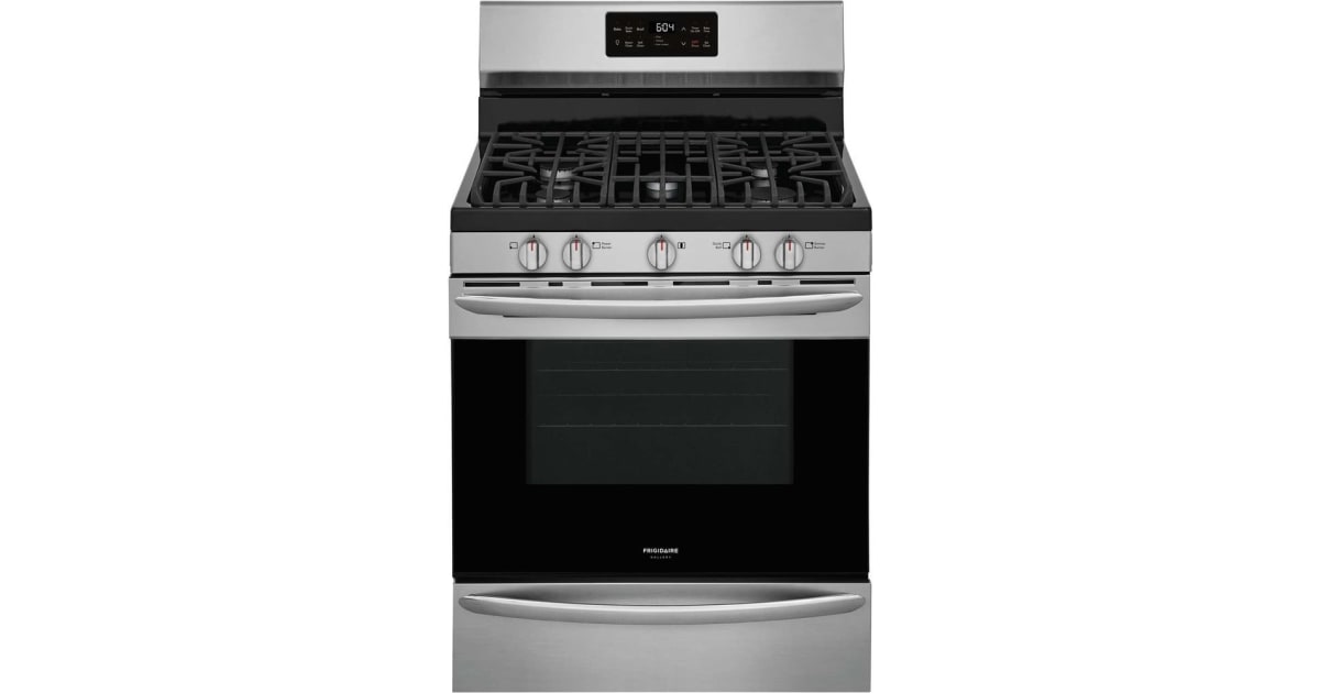 Frigidaire GCRG3038AF Gallery 25 Inch Wide 5 Cu. Ft. Free Standing Gas ...