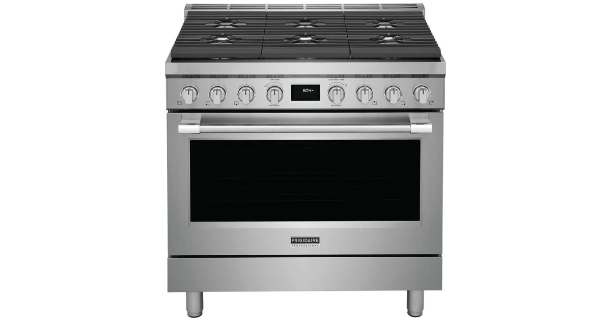 Frigidaire PCFD3670AF 36 Inch Wide 4.4 Cu. Ft. Free Standing Dual Fuel ...