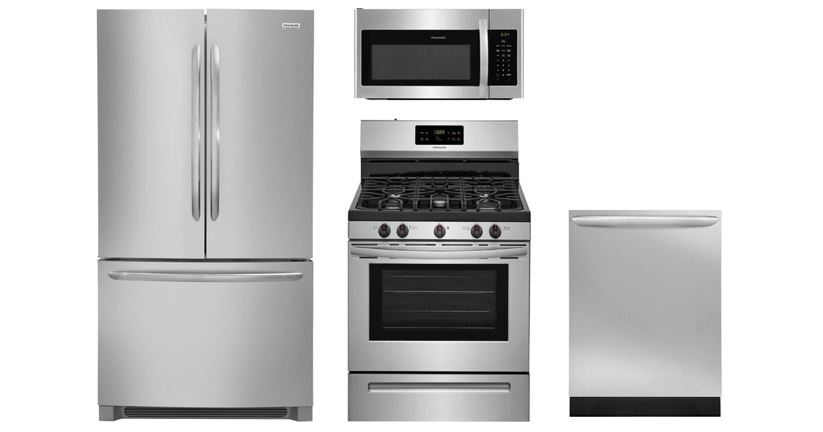 Frigidaire FRIGID-FD-GAS-PKG-SS Stainless Steel French Door ...