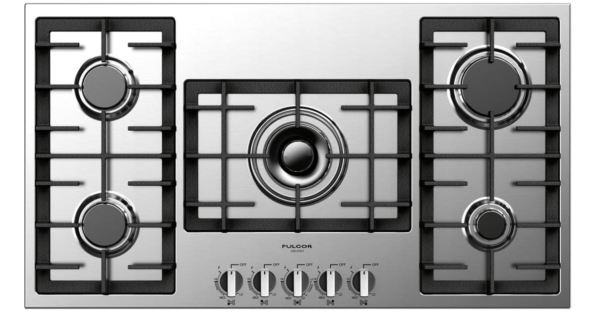 Fulgor Milano F4GK36S1 400 Series 36 Inch Wide 5 Burner Liquid Propane ...