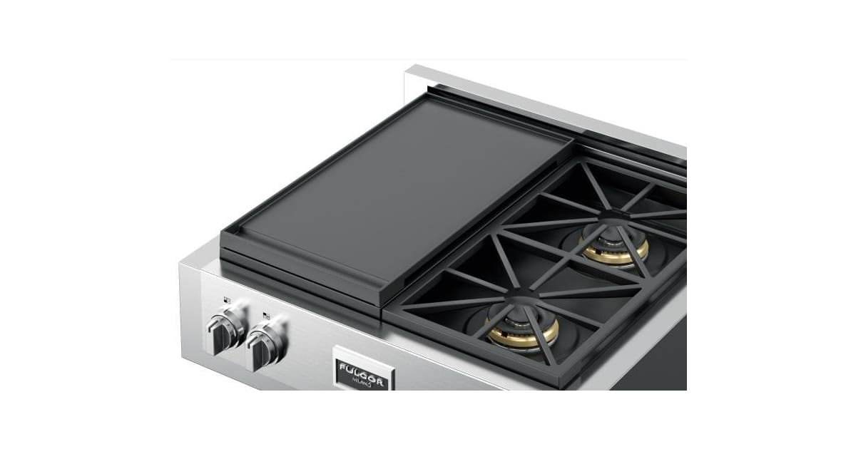 Fulgor Milano FMGRID36 Heavy-Duty Enameled Cast-Iron Griddle for 600 ...