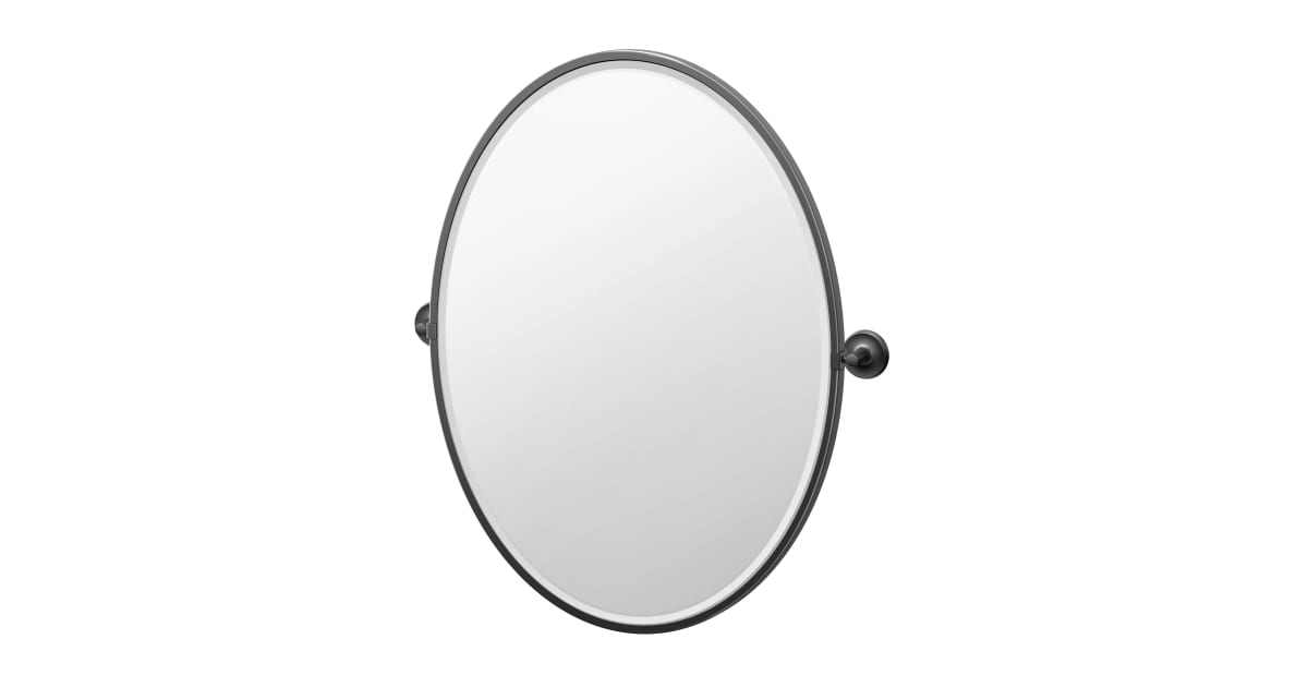 Gatco 5079XFLG Designer II 25" W x 33" H Oval Metal Framed Accent Wall ...