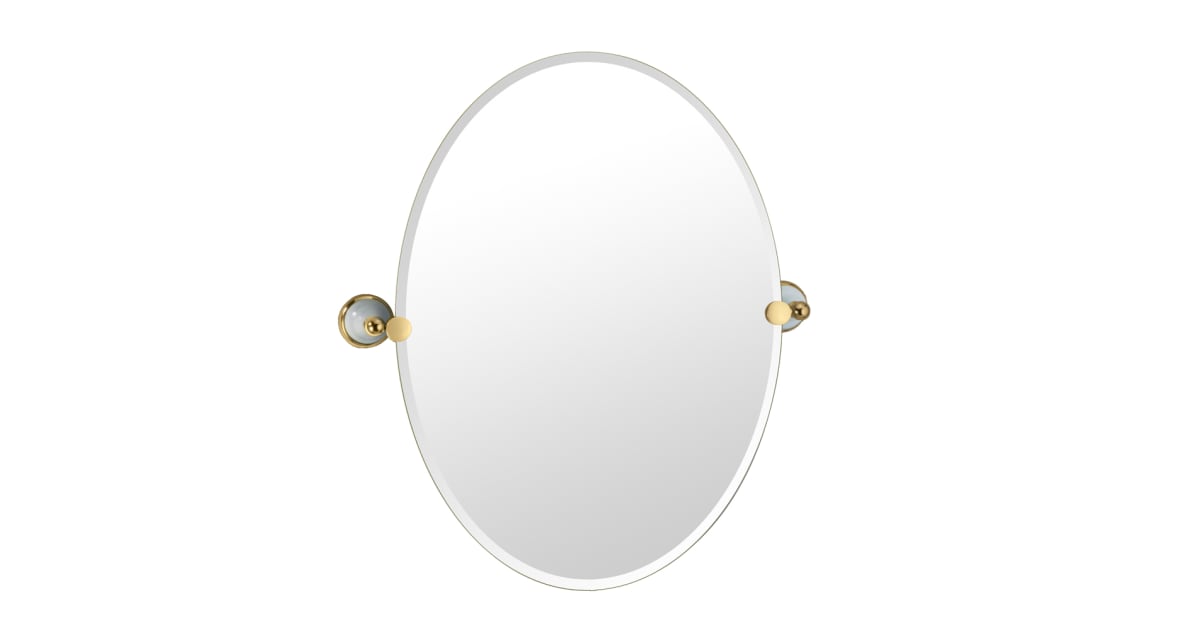 Gatco 4912 Large Oval Mirror from the Franciscan Series | Ferguson Home