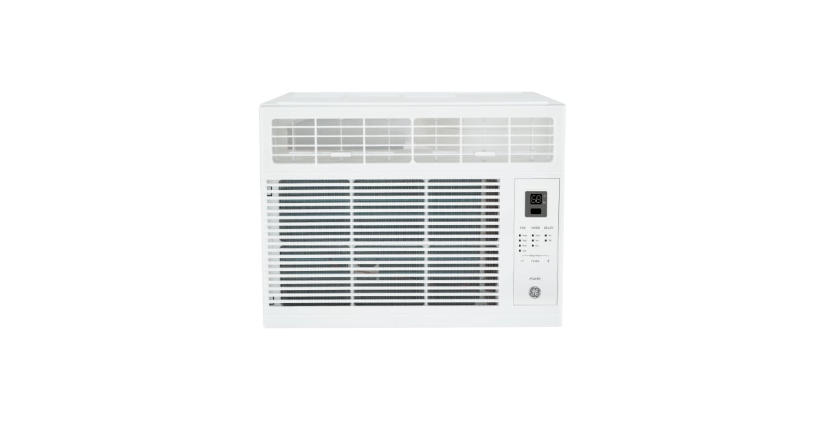 GE AHW06LZ 6000 BTU 115V Window Air Conditioner with Eco Mode and EZ ...