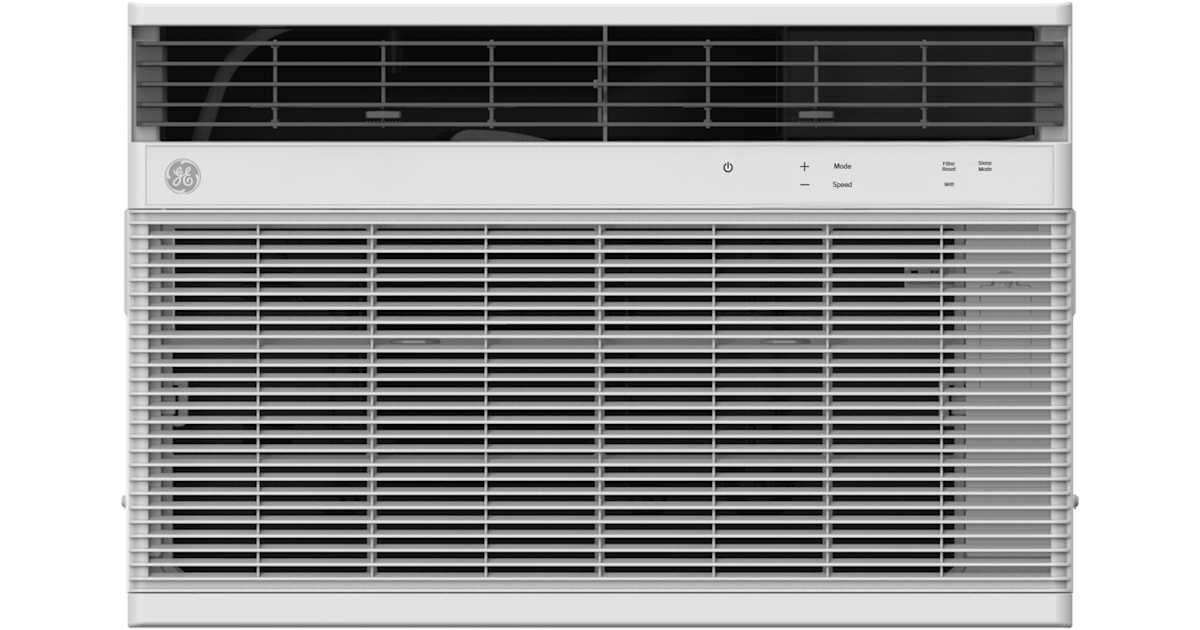 GE AWGH18WWF 18000 BTU 208 or 230V Window Air Conditioner with 9 Fan ...
