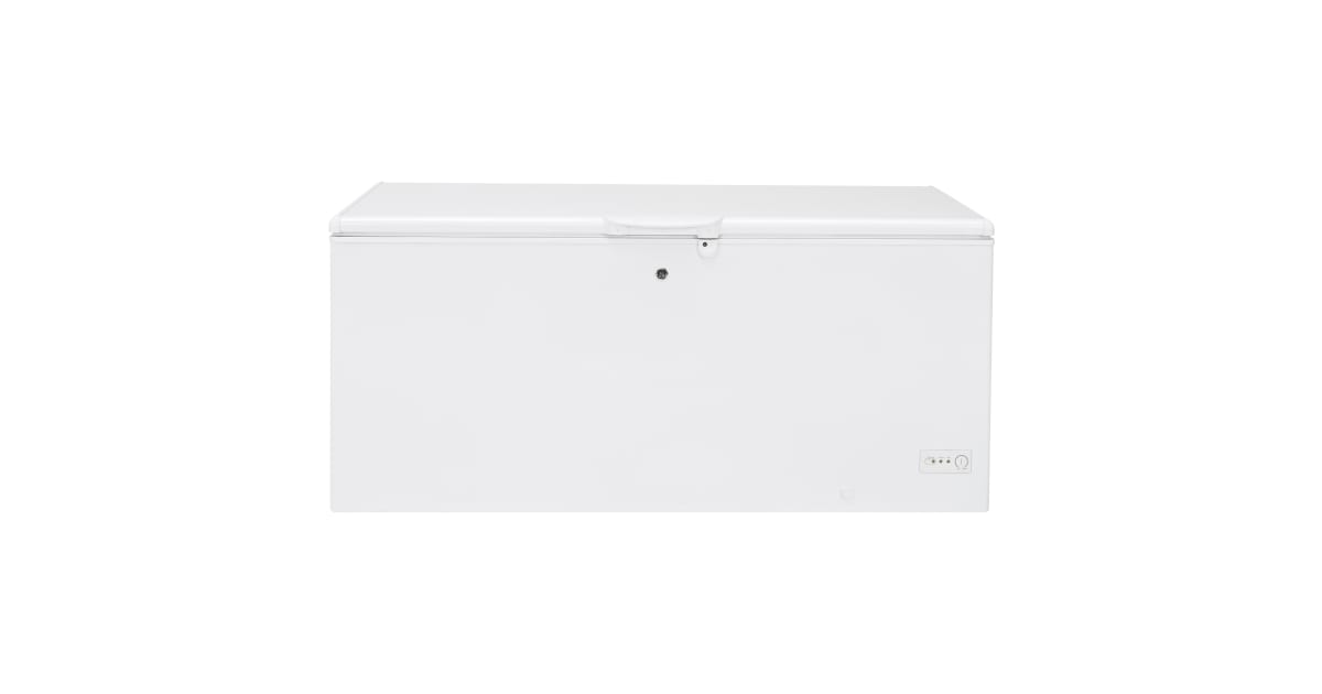 GE FCM22DLWW 74 Inch Wide 21.7 Cu. Ft. Energy Star Rated Chest Freezer ...